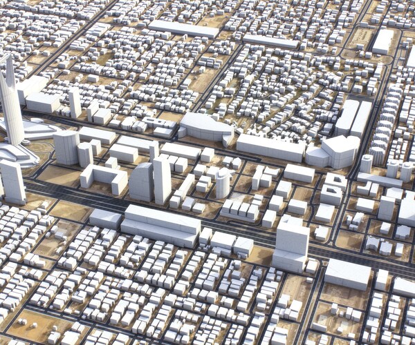 ArtStation - Riyadh - 3D city model | Resources