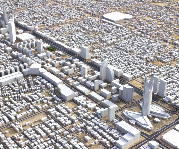 ArtStation - Riyadh - 3D city model | Resources