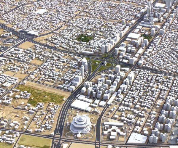 ArtStation - Riyadh - 3D city model | Resources