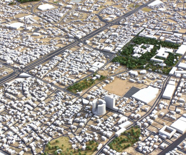 ArtStation - Riyadh - 3D city model | Resources