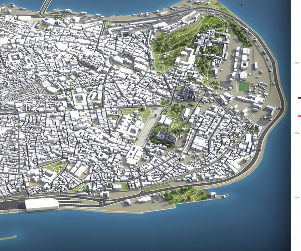 ArtStation - Istanbul - 3D city model | Resources
