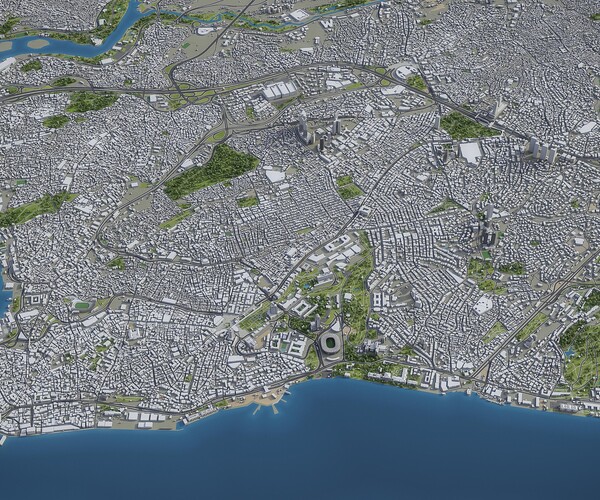 ArtStation - Istanbul - 3D city model | Resources