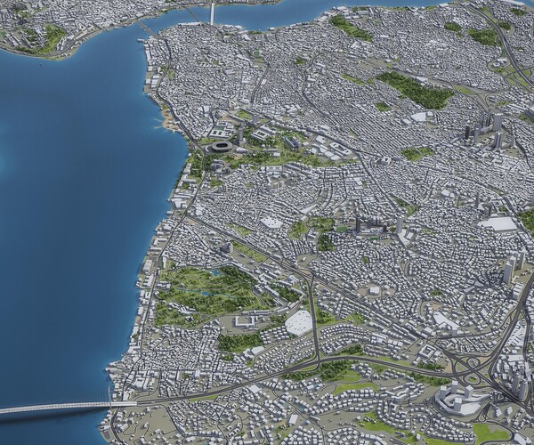 ArtStation - Istanbul - 3D city model | Resources