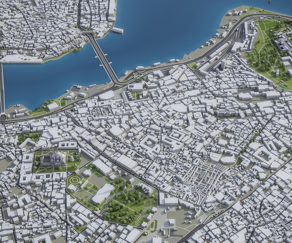 ArtStation - Istanbul - 3D city model | Resources