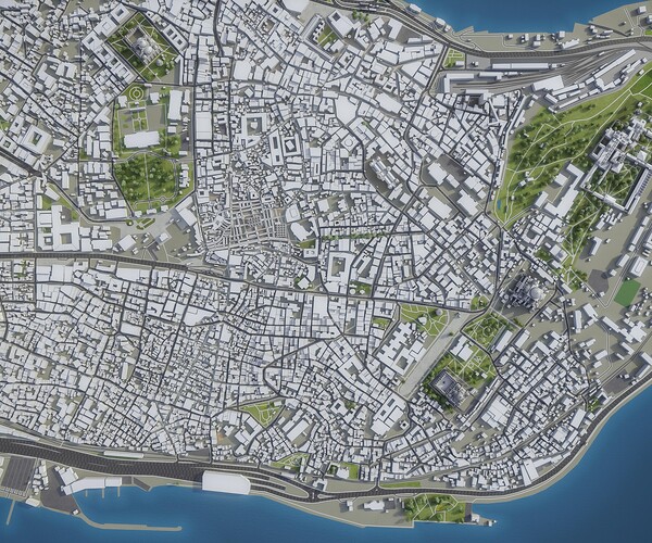 ArtStation - Istanbul - 3D city model | Resources
