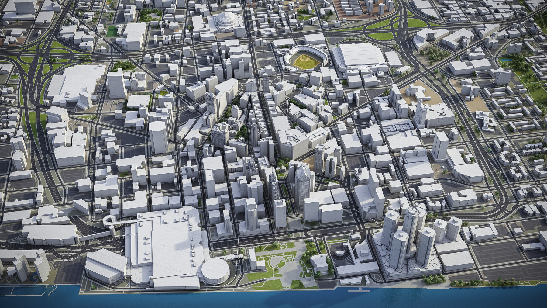 ArtStation - Detroit - 3D city model | Resources