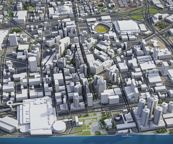 ArtStation - Detroit - 3D city model | Resources