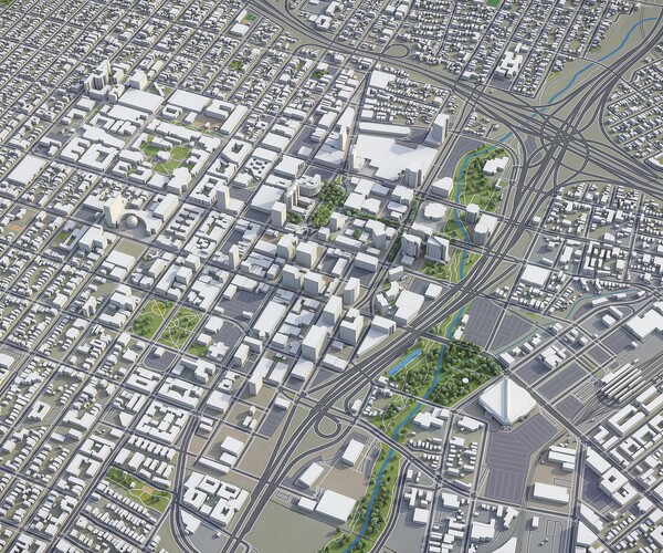 ArtStation - San Jose - 3D city model | Resources