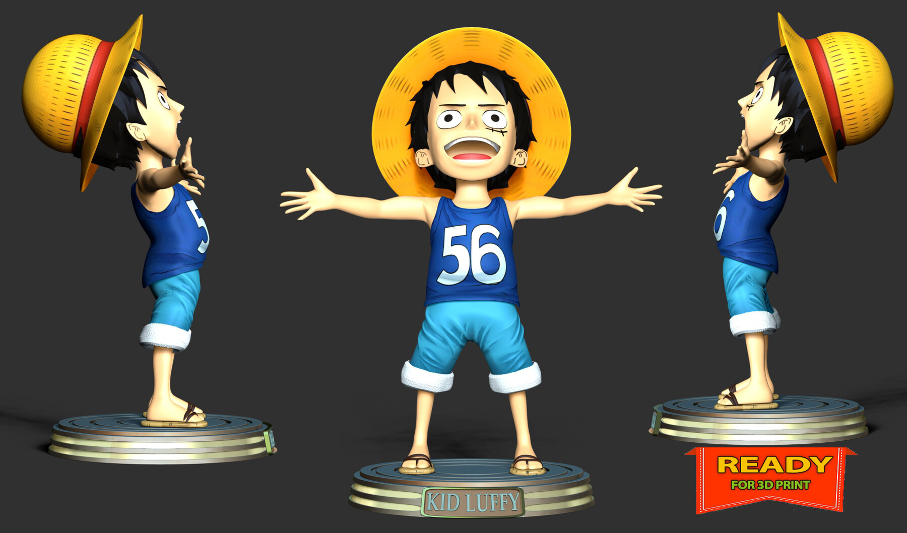 ArtStation - Kid Luffy - One Piece | Resources
