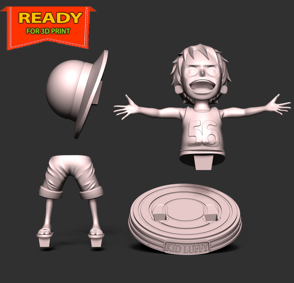 ArtStation - Kid Luffy - One Piece | Resources