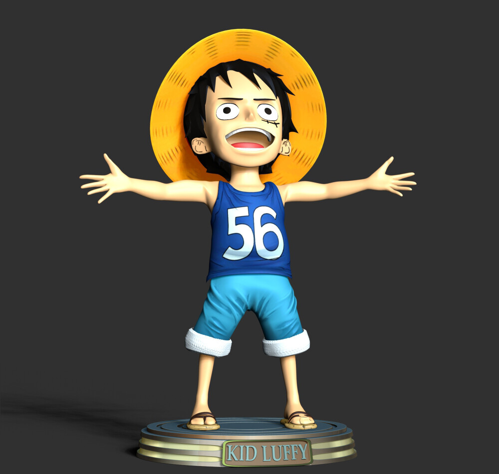 ArtStation - Kid Luffy - One Piece | Resources