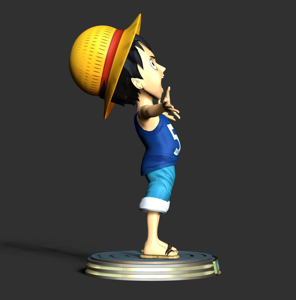 ArtStation - Kid Luffy - One Piece | Resources