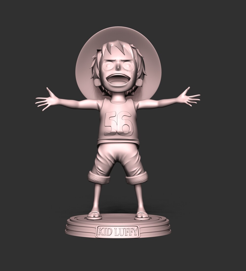 ArtStation - Kid Luffy - One Piece | Resources