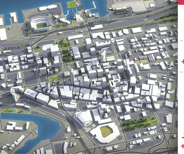 ArtStation - Cleveland - 3D city model | Resources