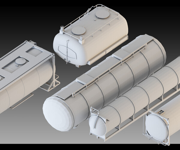 ArtStation - 33- Water Storage Tanks- High detail 3d models | Resources