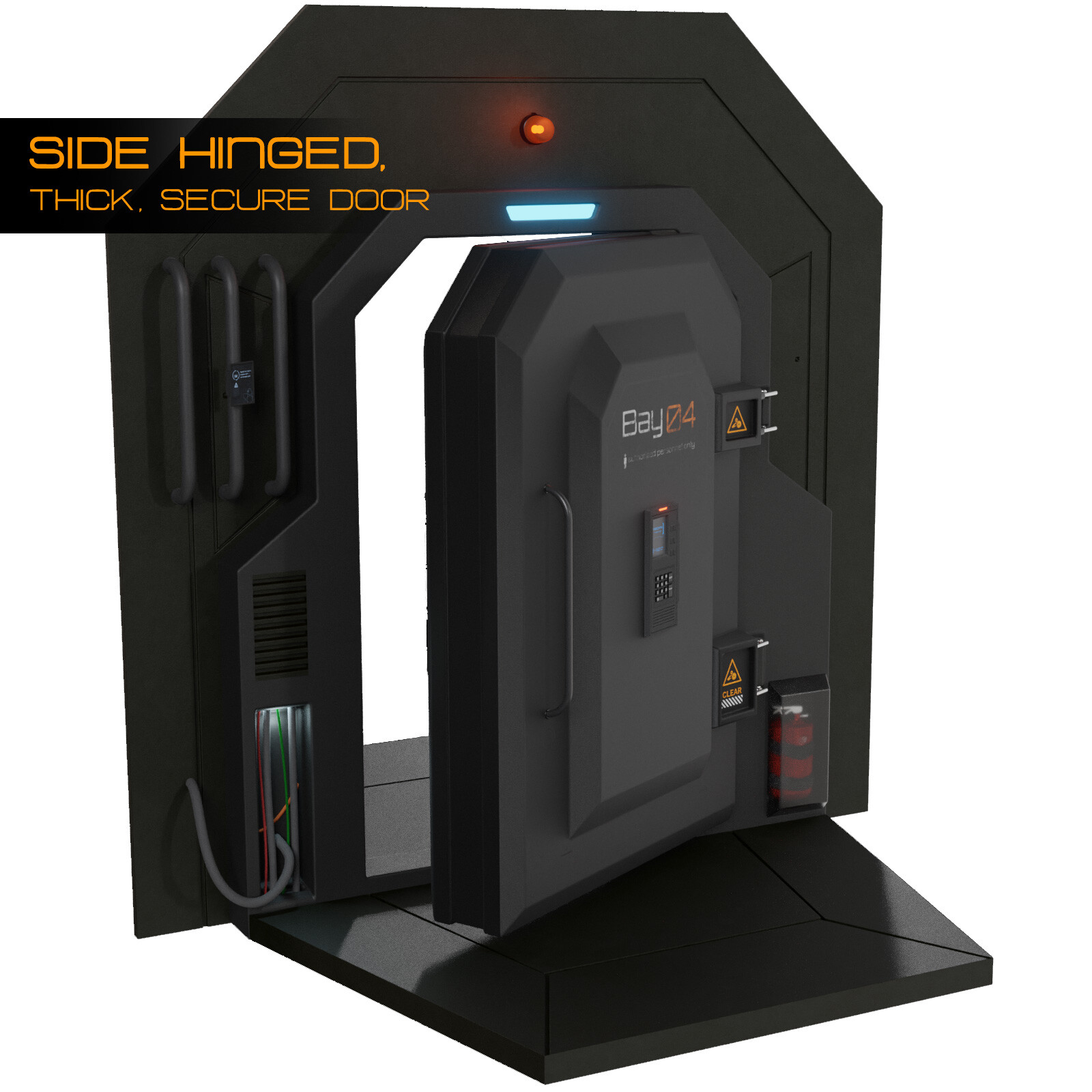 ArtStation - SciFi Spaceship Door 3D model | Game Assets