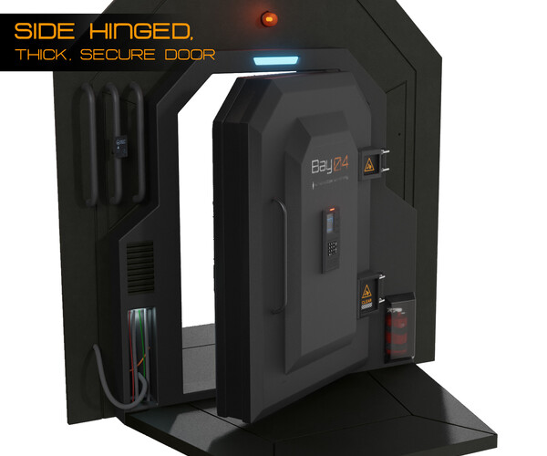 ArtStation - SciFi Spaceship Door 3D model | Game Assets