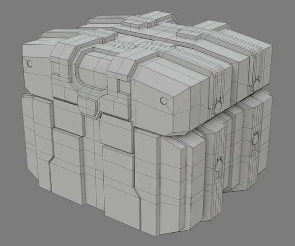 ArtStation - Sci-Fi Crate - Low Poly - Game Ready - PBR | Game Assets