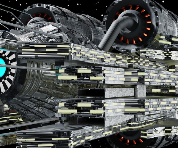 ArtStation - spaceship-001 | Game Assets