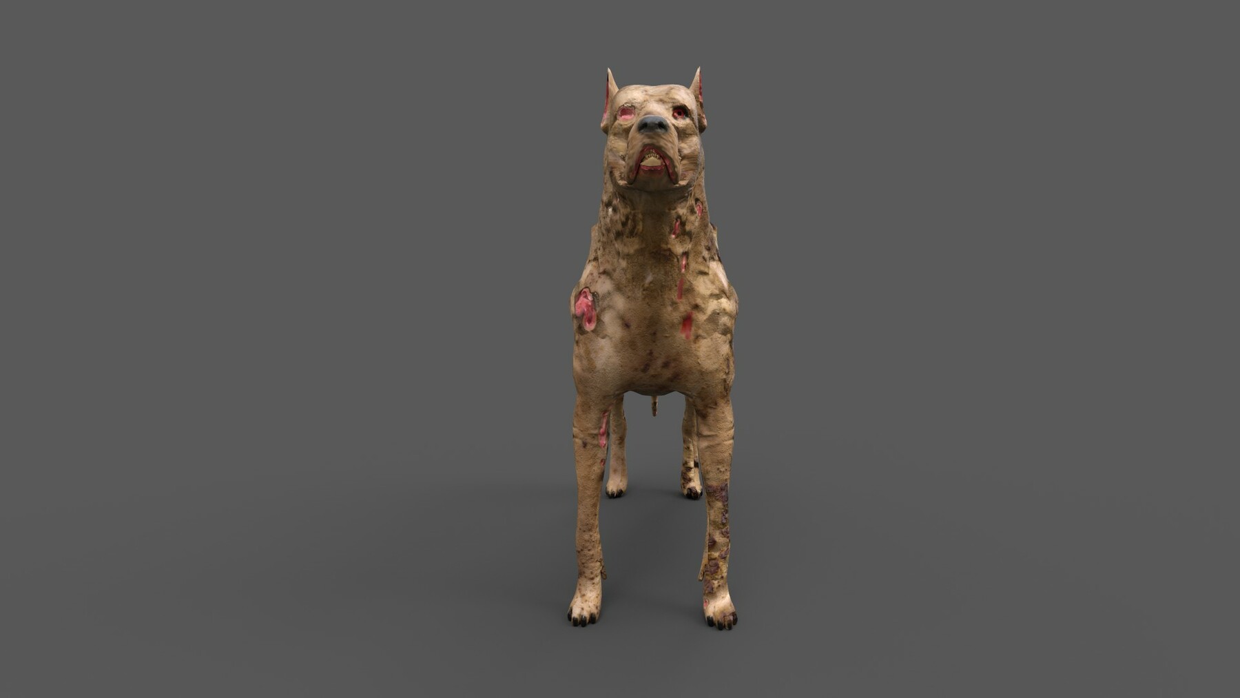 ArtStation - Zombie Dog 3d model | Game Assets