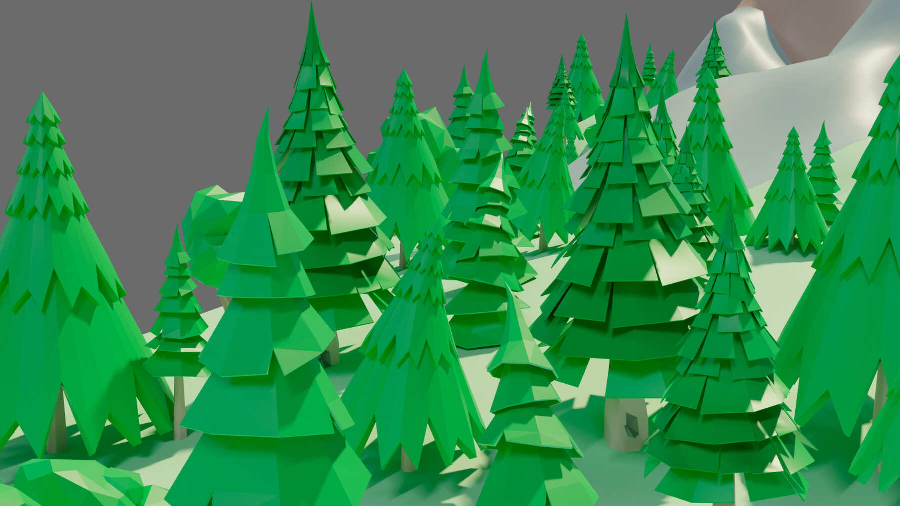 ArtStation - vegetation Low-poly 3D model | Game Assets