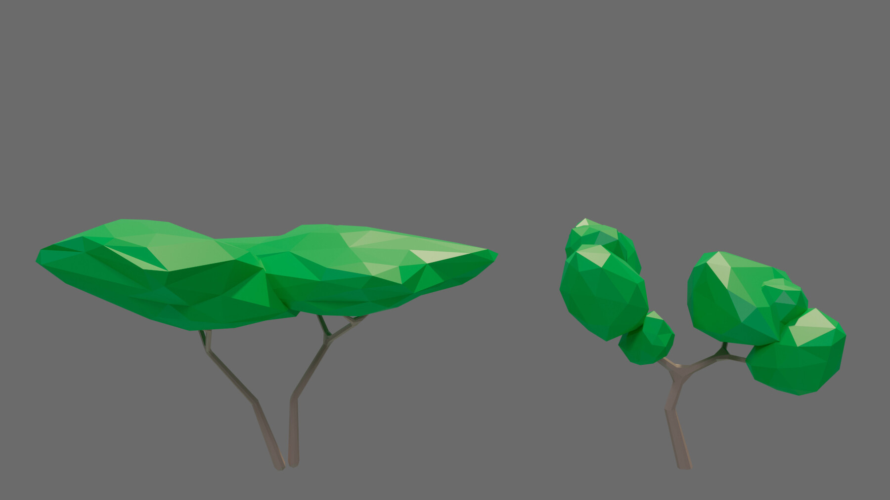 ArtStation - vegetation Low-poly 3D model | Game Assets