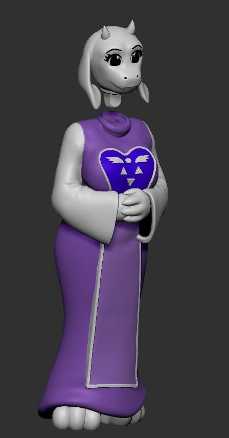 ArtStation - Toriel Undertale Character 3D Print | Resources