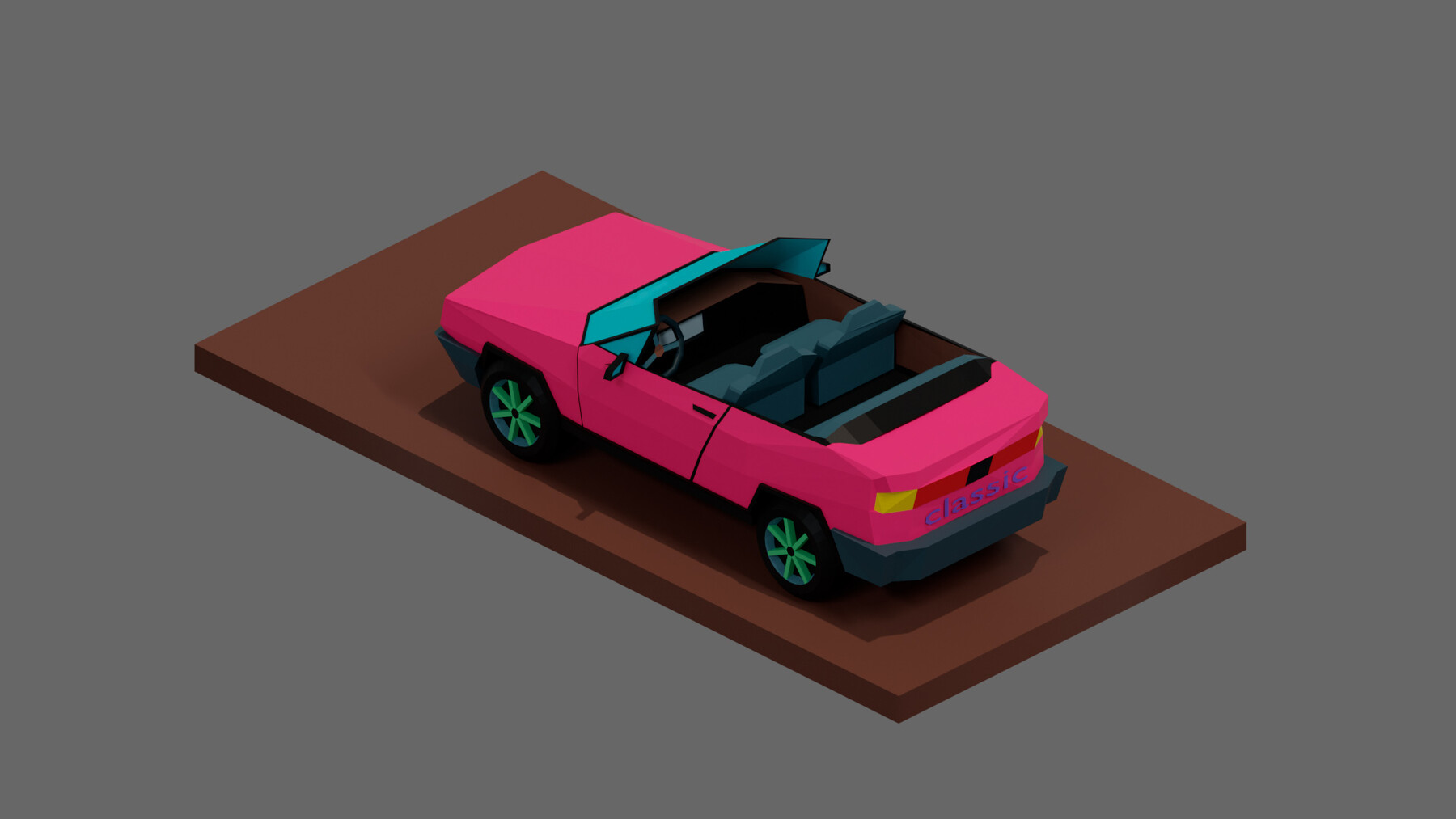ArtStation - 12 unique cars Low-poly 3D model | Game Assets