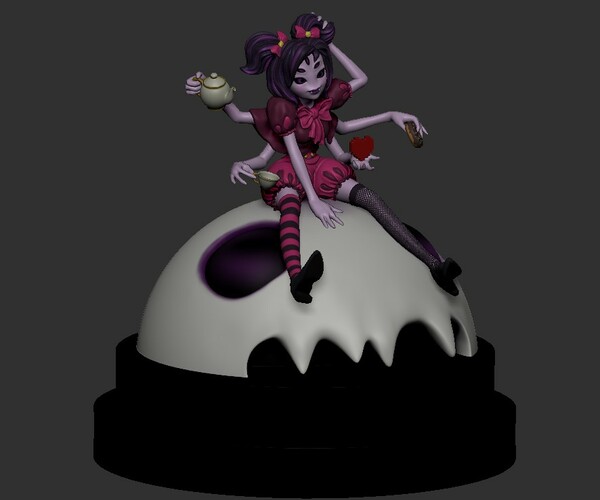 ArtStation - Muffet Undertale Character 3D print | Resources