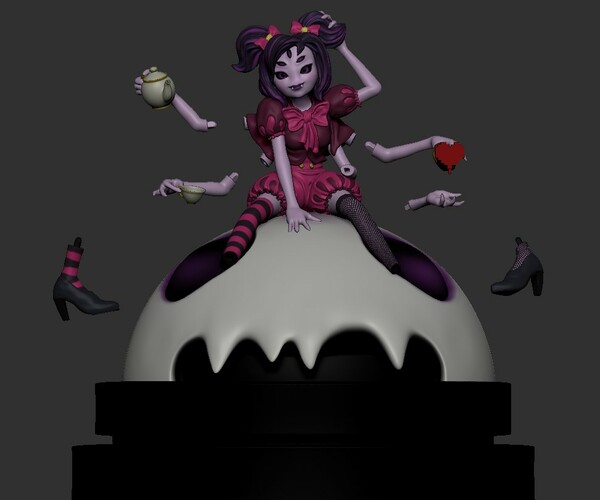 ArtStation - Muffet Undertale Character 3D print | Resources