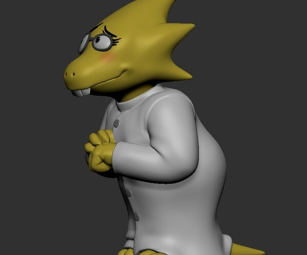 ArtStation - Alphys Undertale Character 3D print | Resources