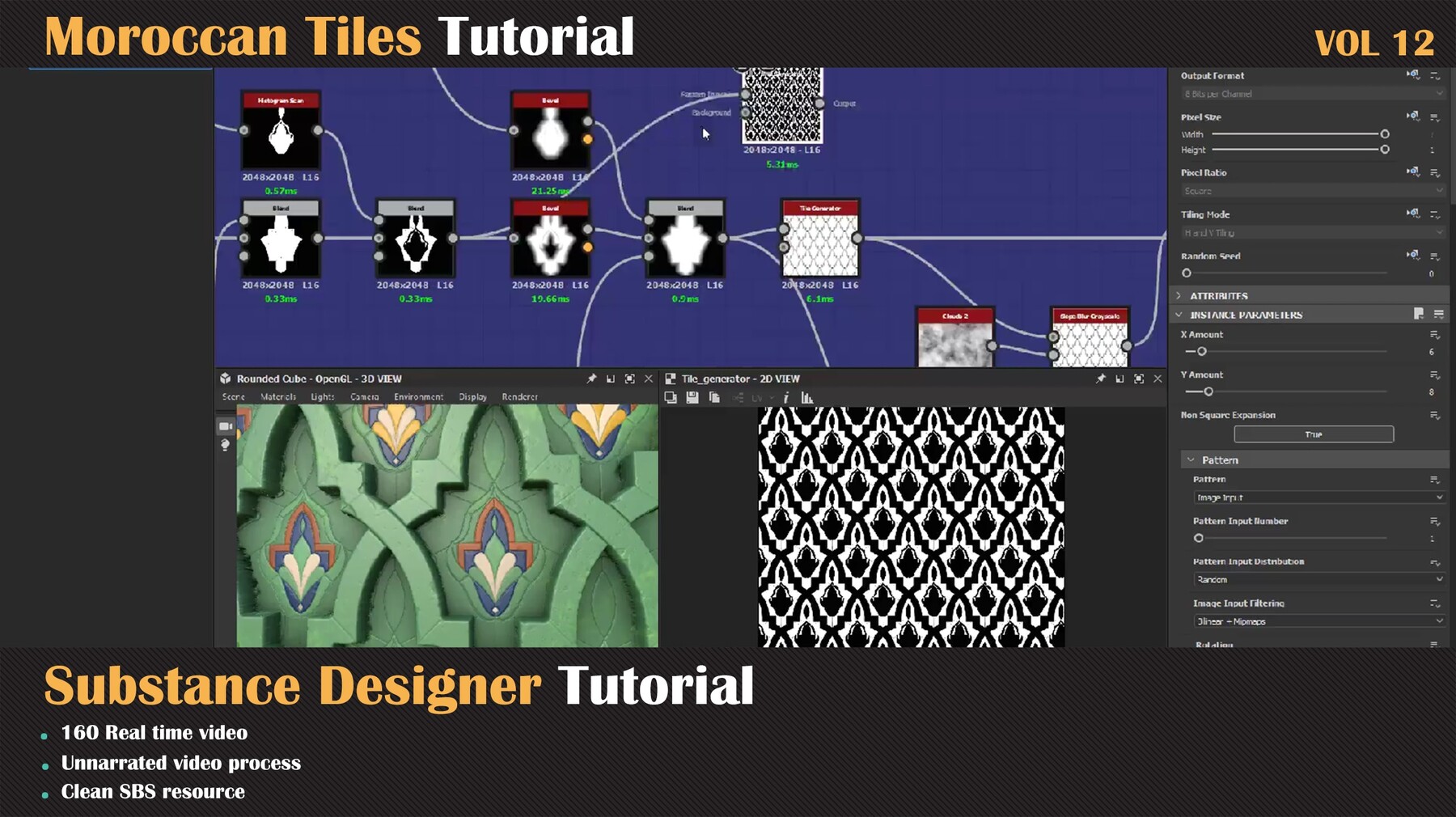 ArtStation - Moroccan Tiles Tutorial - VOL 12 | Tutorials
