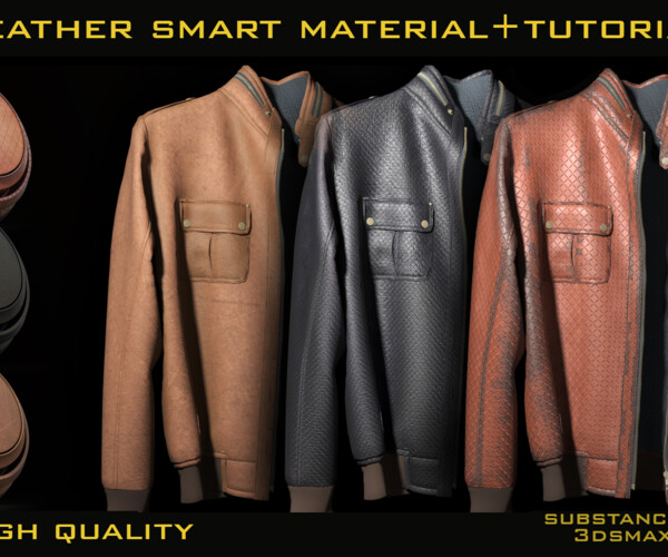 ArtStation - 20 Leather Smart Material+Tutorial(spsm High Quality) Vol ...