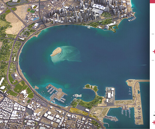 ArtStation - Doha - 3D city model | Resources