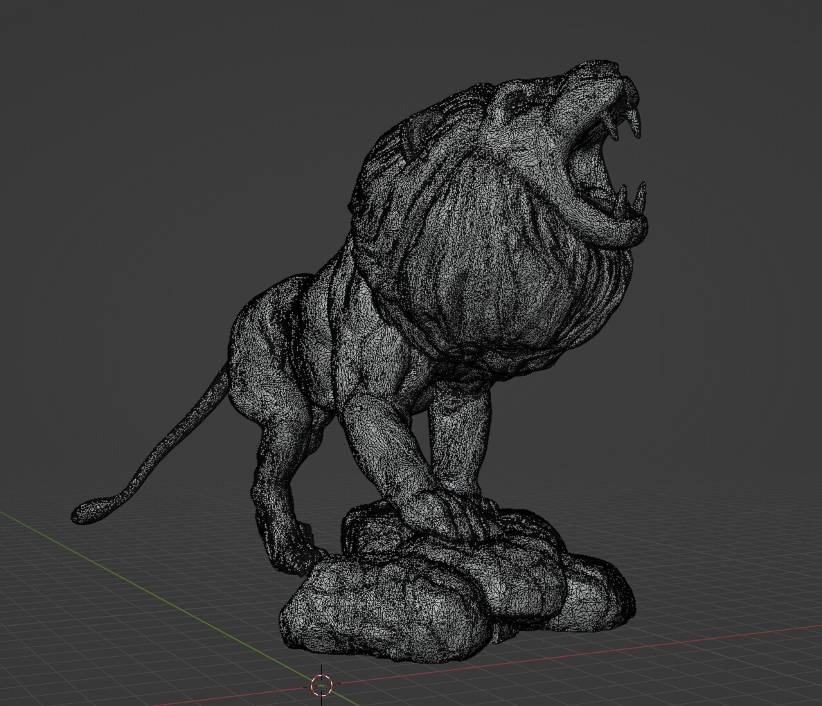 ArtStation - 3D sculpted model of a lion | Resources