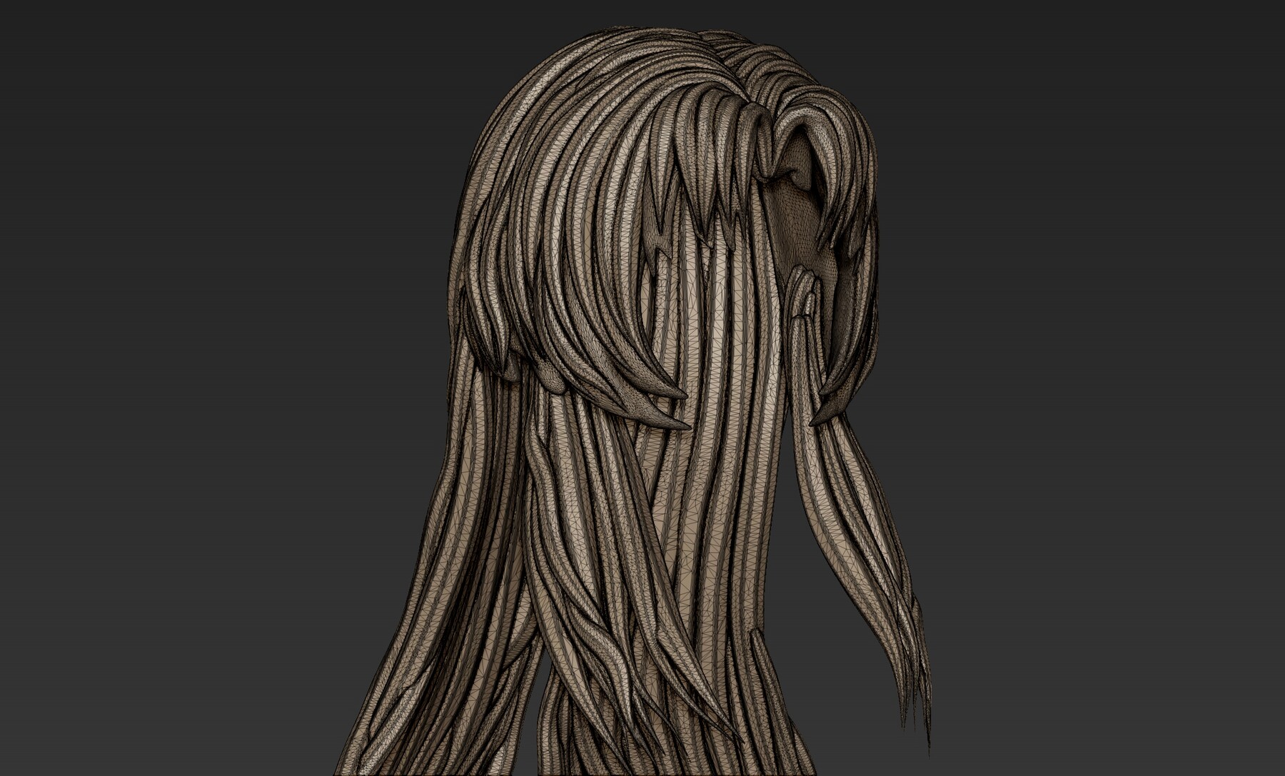 ArtStation - 3d Printable Stylized Hair 05 | Resources