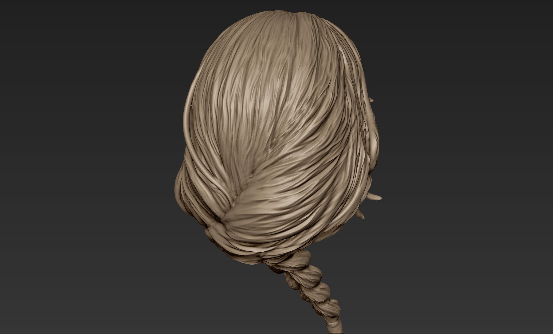 ArtStation - 3d Printable Stylized Hair 07 | Resources