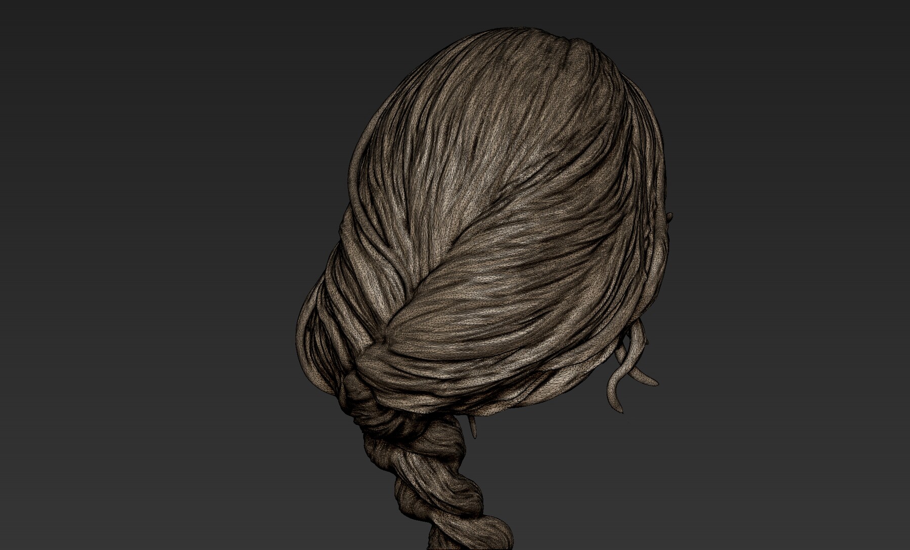 ArtStation - 3d Printable Stylized Hair 07 | Resources