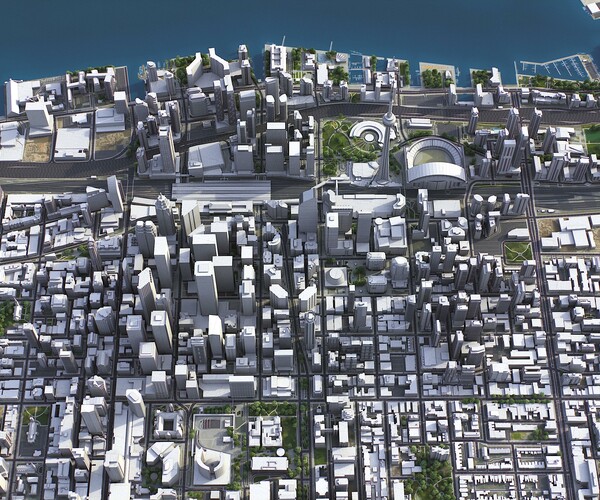 ArtStation - Toronto - 3D city model | Resources