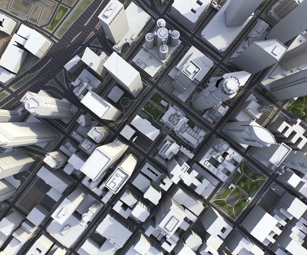 ArtStation - Los Angeles - 3D city model | Resources