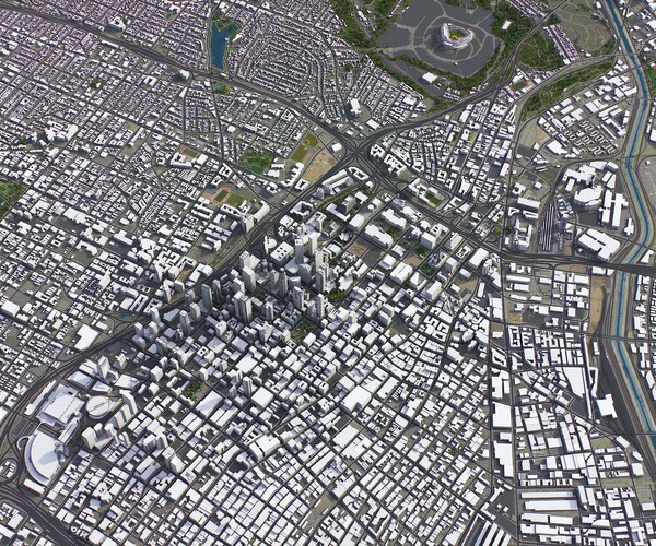 ArtStation - Los Angeles - 3D city model | Resources
