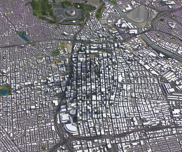 ArtStation - Los Angeles - 3D city model | Resources