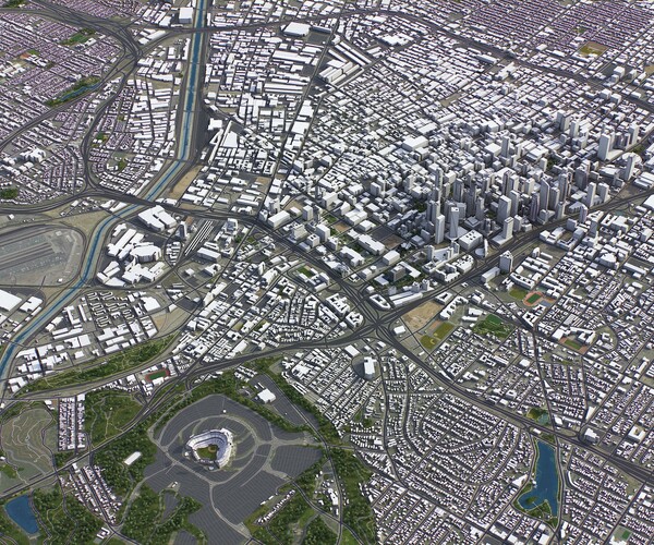 ArtStation - Los Angeles - 3D city model | Resources