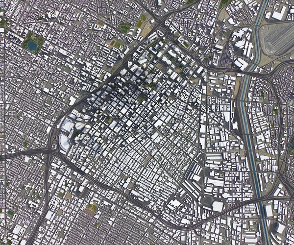 ArtStation - Los Angeles - 3D city model | Resources