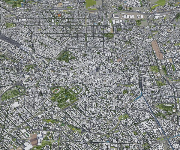ArtStation - Milan - Milano - 3D city model | Resources
