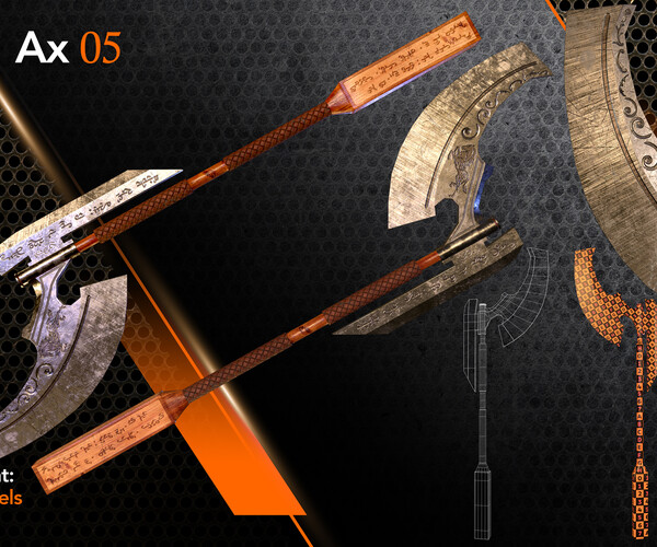 ArtStation - 20 Ax collection-vol-01 | Game Assets