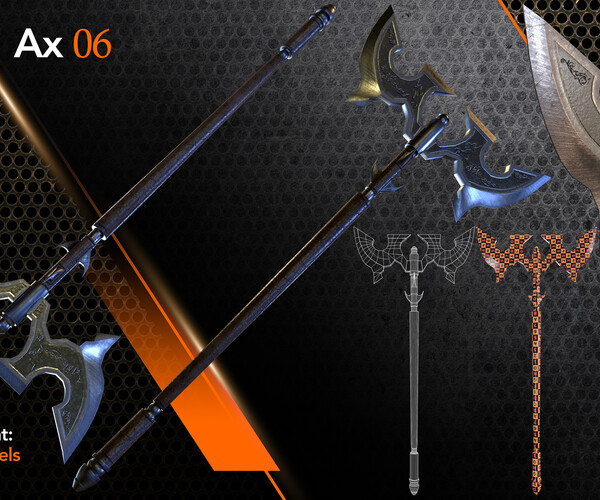 ArtStation - 20 Ax collection-vol-01 | Game Assets