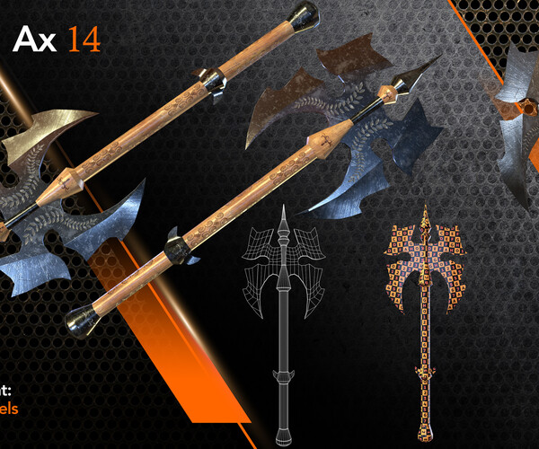 ArtStation - 20 Ax collection-vol-01 | Game Assets