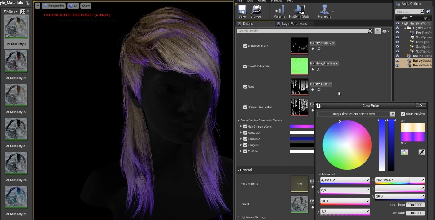 ArtStation - Low Poly Cards Game-ready Hairstyle Mullet | Game Assets