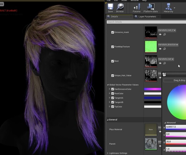 ArtStation - Low Poly Cards Game-ready Hairstyle Mullet | Game Assets